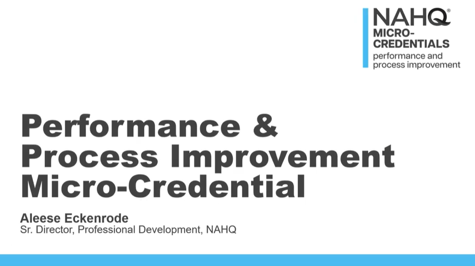 NAHQ - Micro-credentials + Healthcare Certifications